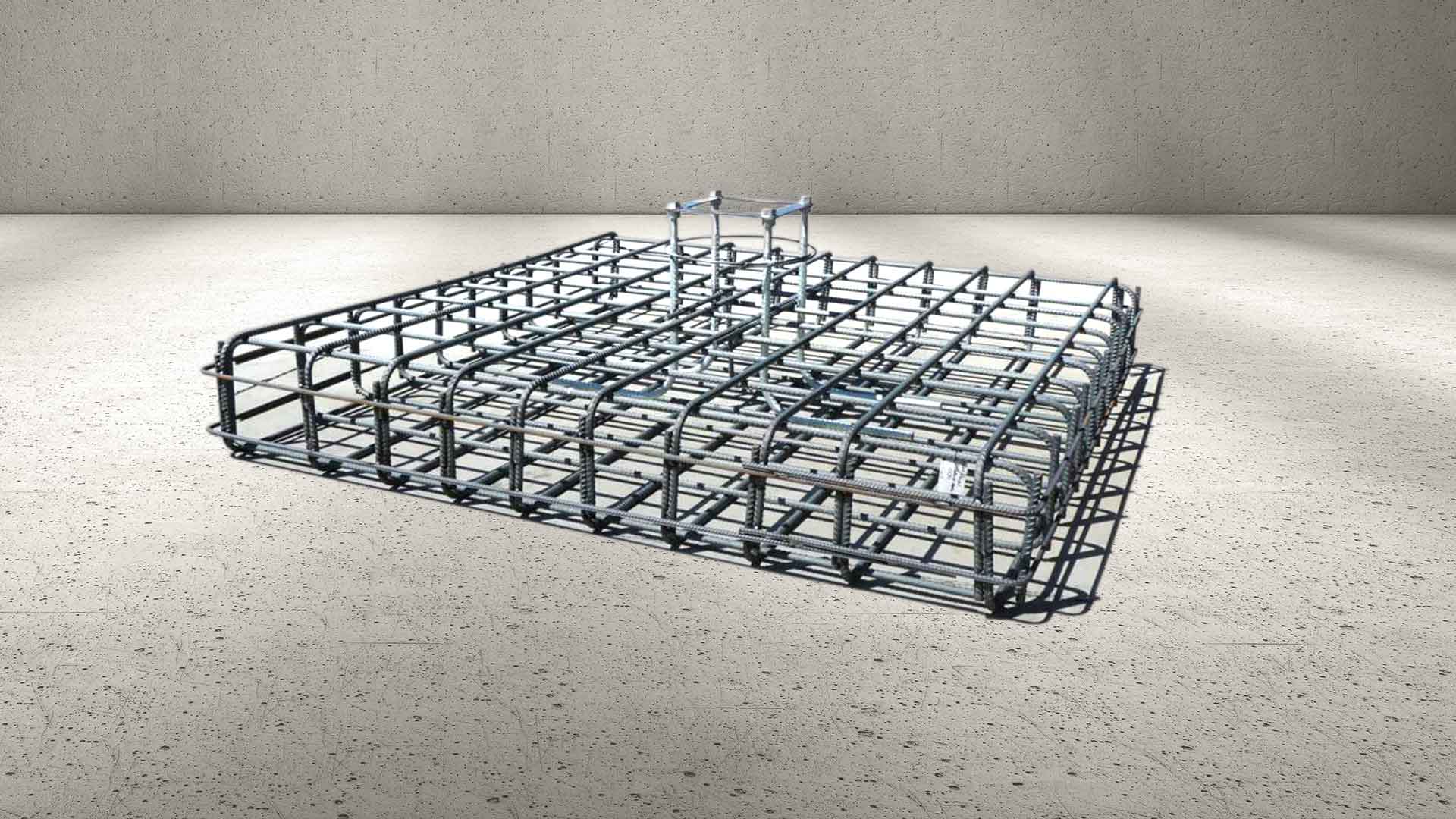 Sapata • Ferragem Armada Pronta para Construção • Suzano